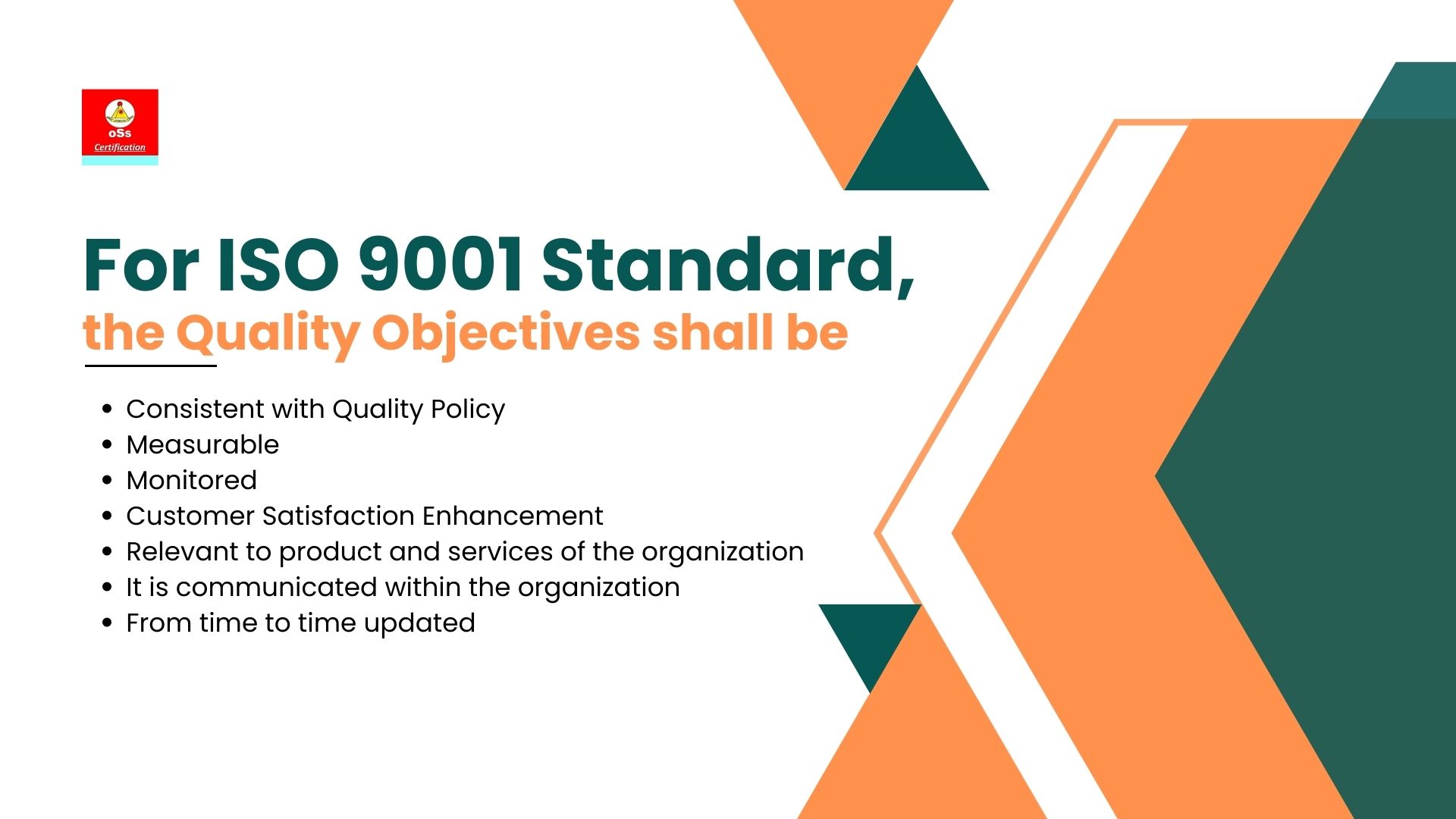 Why To Choose Proper Quality Objectives In ISO 9001 Quality Management 